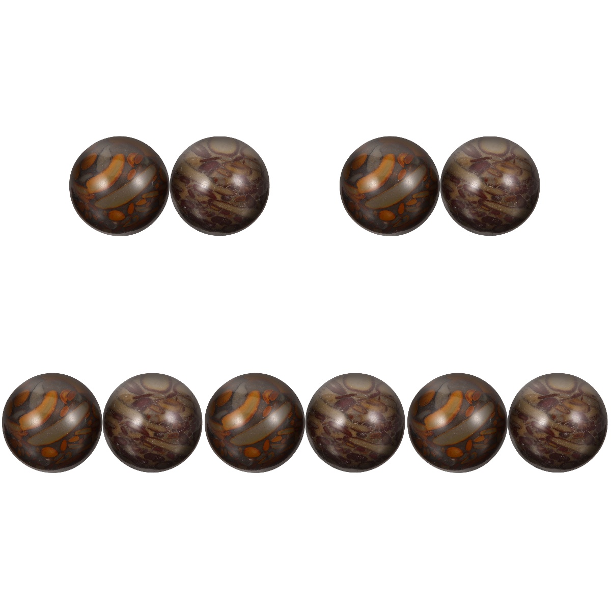 Baluue 10 Pcs Hand Massage Balls Stone Balls Hand Rolling Balls Small ...