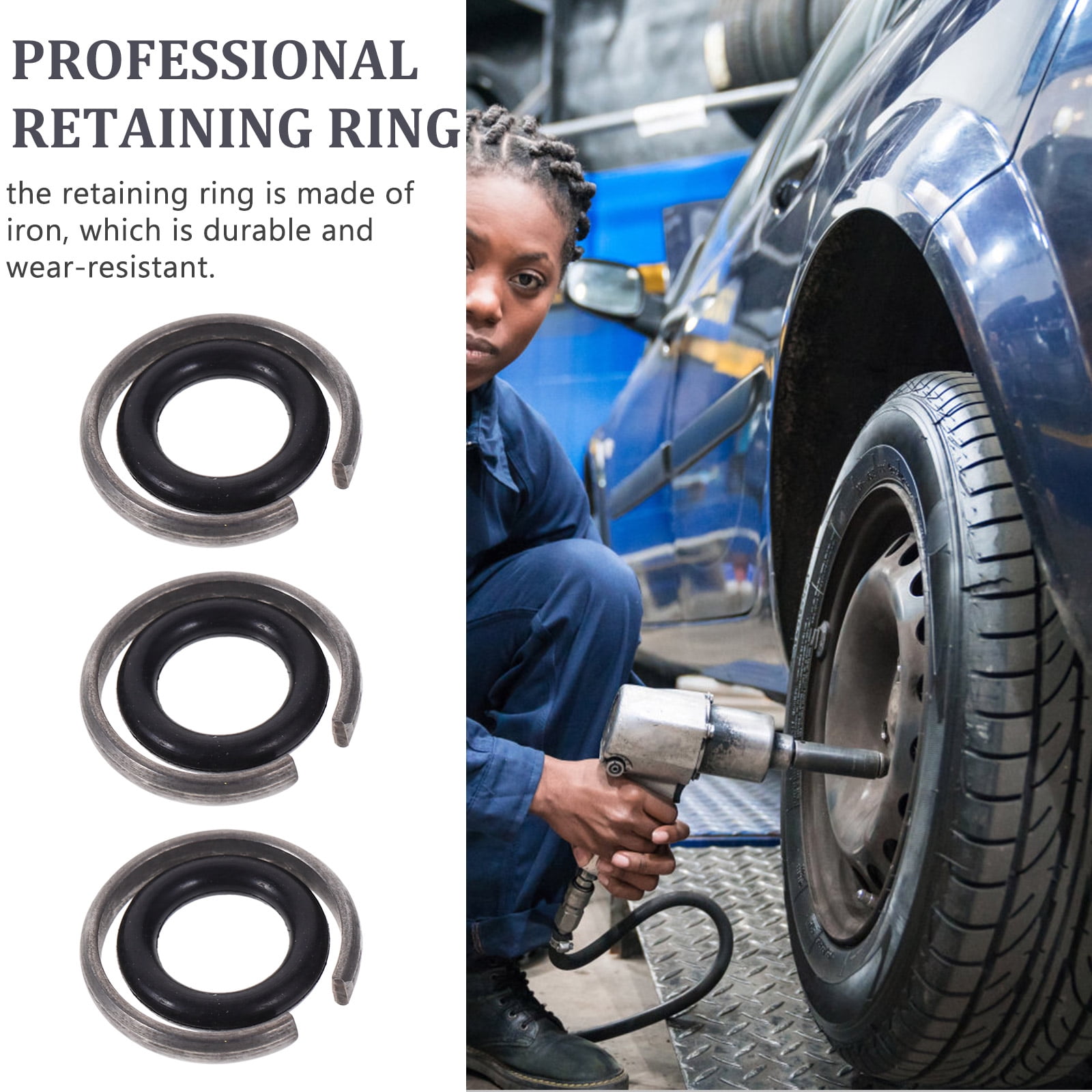 Baluue 10 Sets Wrench Ring Replacement Ring Clip Impact Friction Ring ...