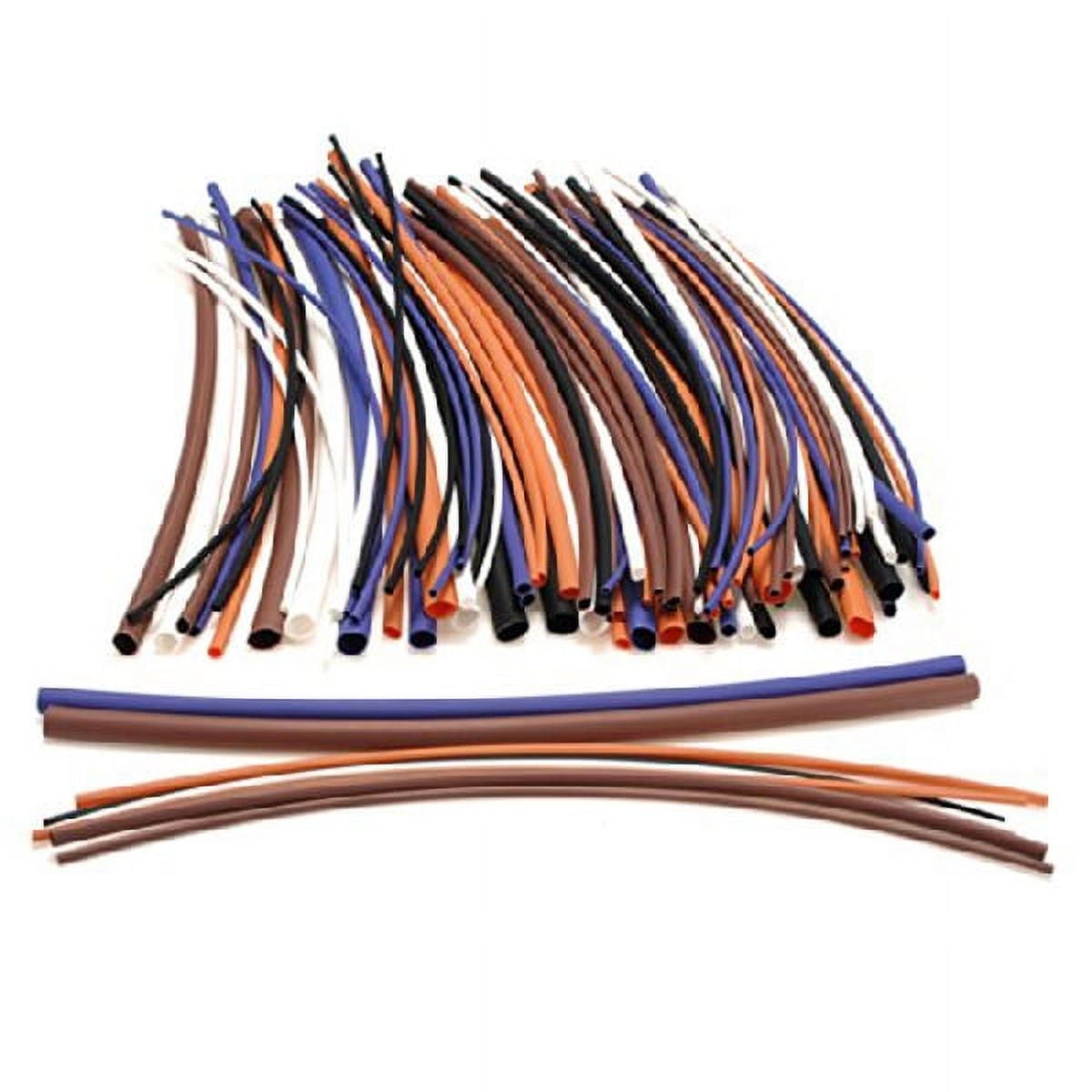 Baluue 100pcs tubes for floating Polyolefin Black Wire Protection for ...