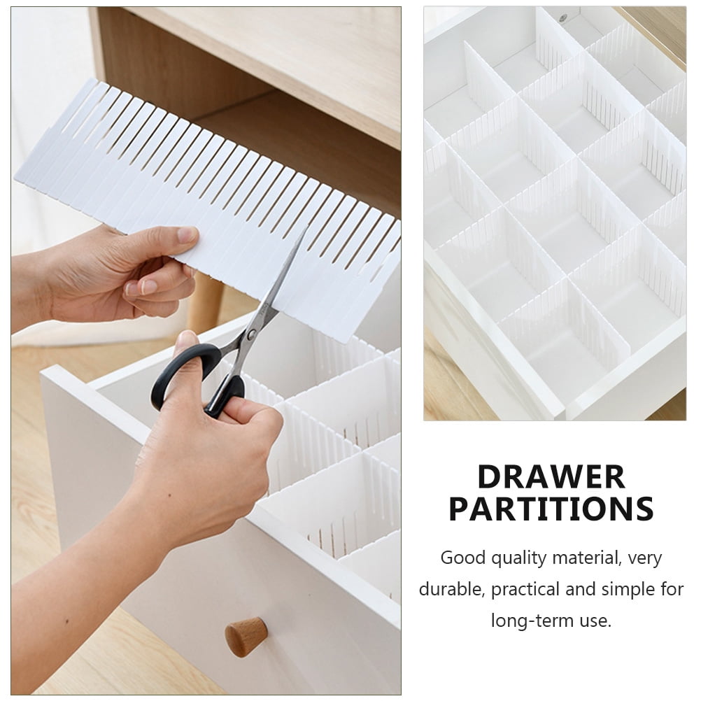 Baluue 10pcs Drawer Dividers Free Combinations Organizers Drawer ...