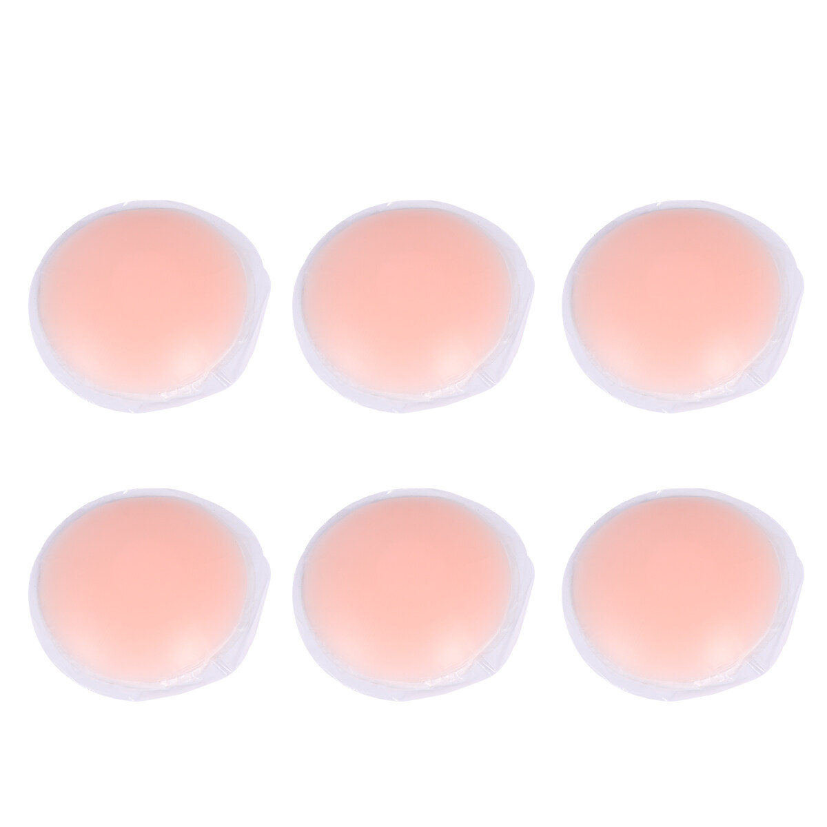 Baluue 12 Pcs Silicone Latex Breast Pasties Reusable Sticky Bra ...