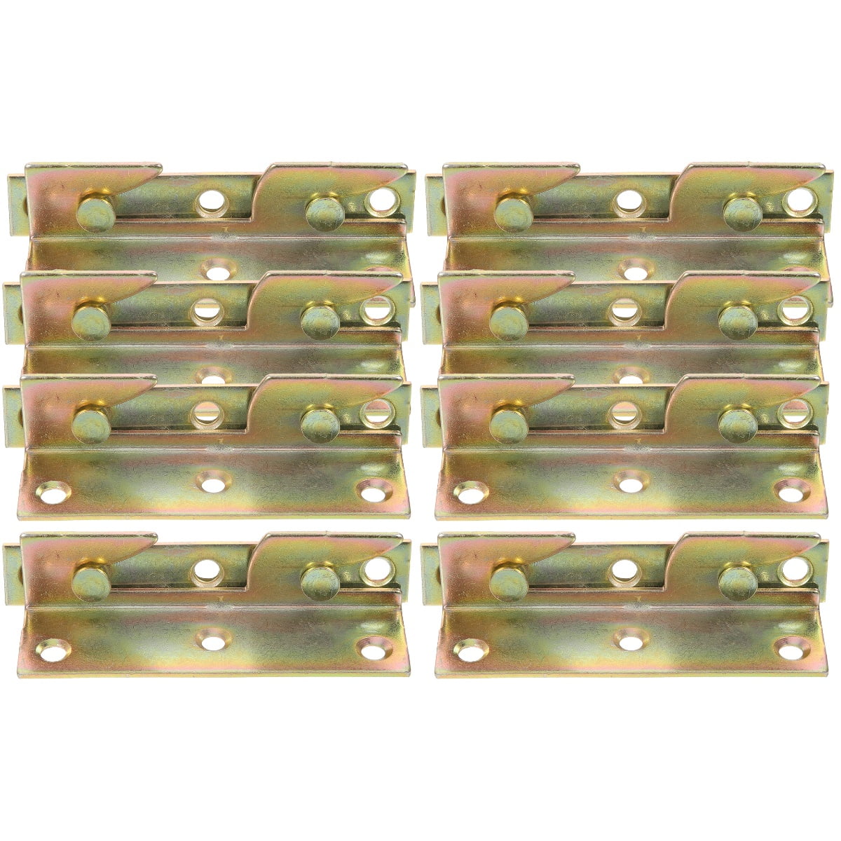 Baluue 16 pcs Bed Frame Brackets Bed Hinges Bed Rail Brackets Heavy ...