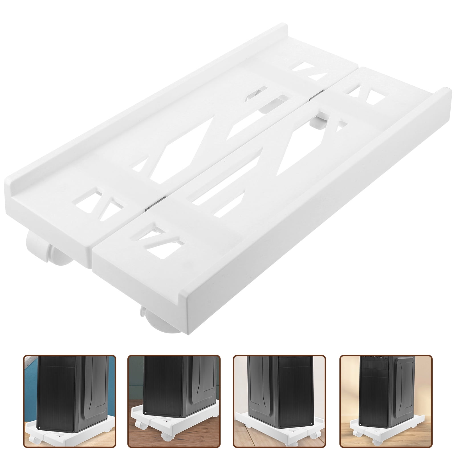 Baluue Computer Rolling Stand for Office Use with Protective Barrier ...