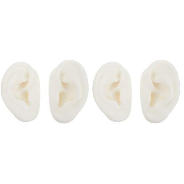 Baluue 2 Pairs Silicone Ear Model Reusable Simulation Human Ear Model ...