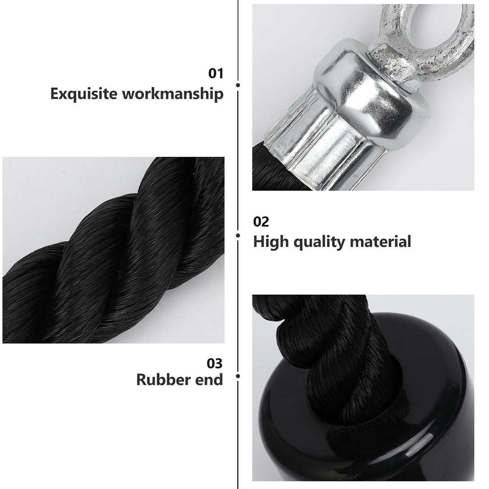 Baluue 2 Pcs Triceps Rope Single Grip Pull Down Bicep Rope Exercises ...