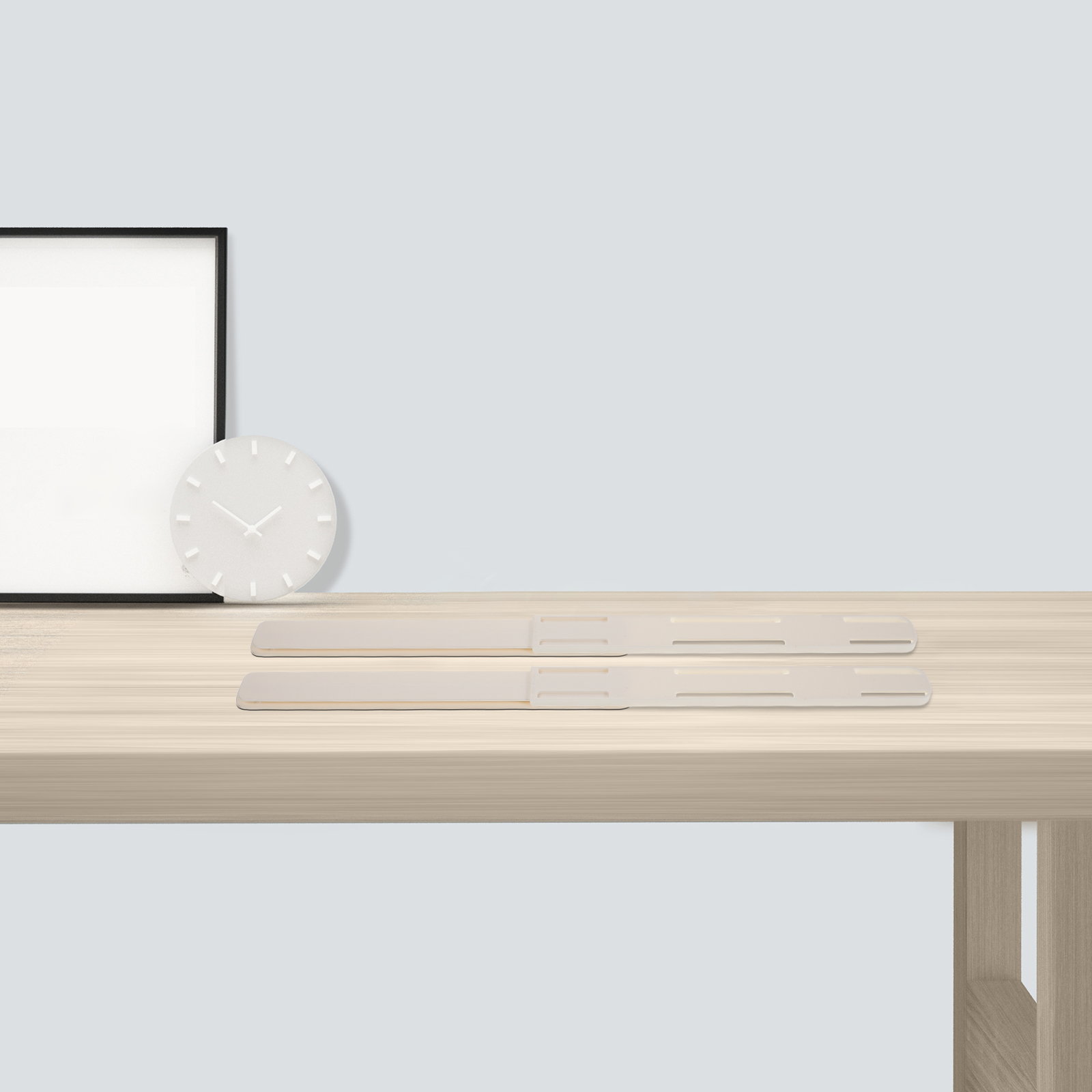 Baluue 2 Sets Self-adhesive Drawer Guide Slides White Drawer Slides ...