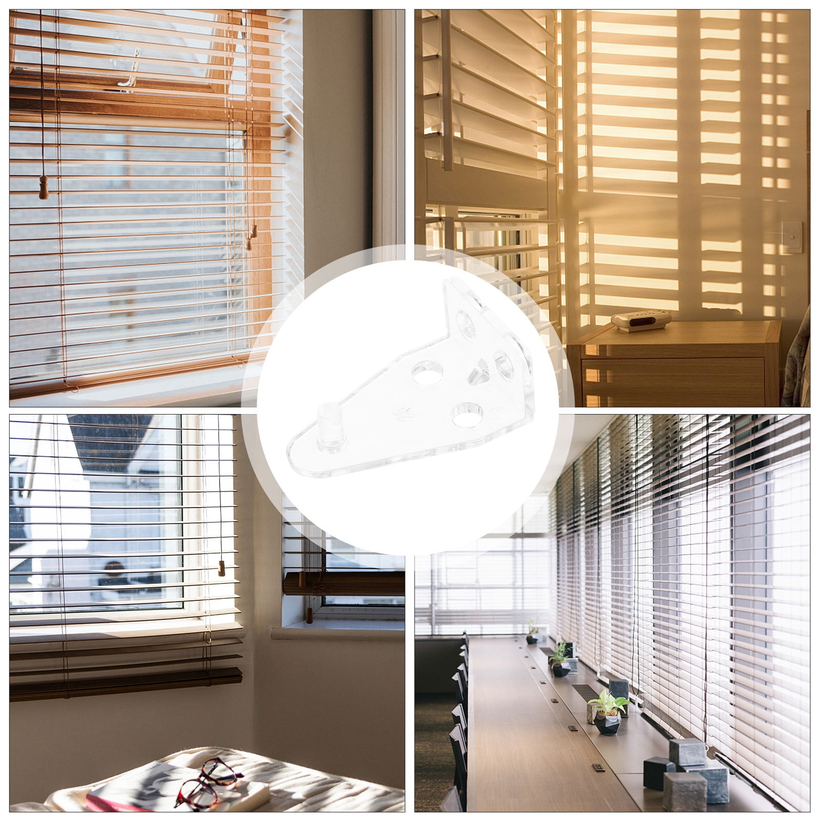 Baluue 20 Pcs Venetian Blind Tilt Hook Plastic Blind Tilt Hook Sturdy ...