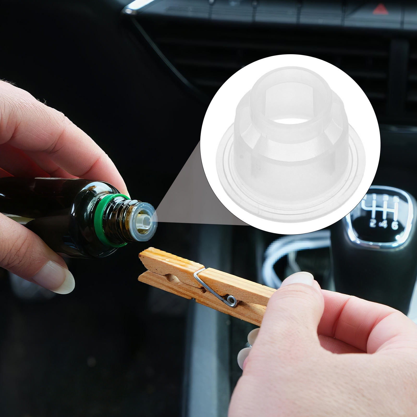Baluue 200pcs Replacement Bottle Cap Aromatherapy Bottle Plugs ...