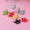 Baluue 20Pcs Crown Headpiece Resin Flatback Crown Assorted Color Hat ...