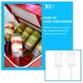 Baluue 25pcs Push Cake Tubes Simple Cake Holders Cup Storage Cups for ...