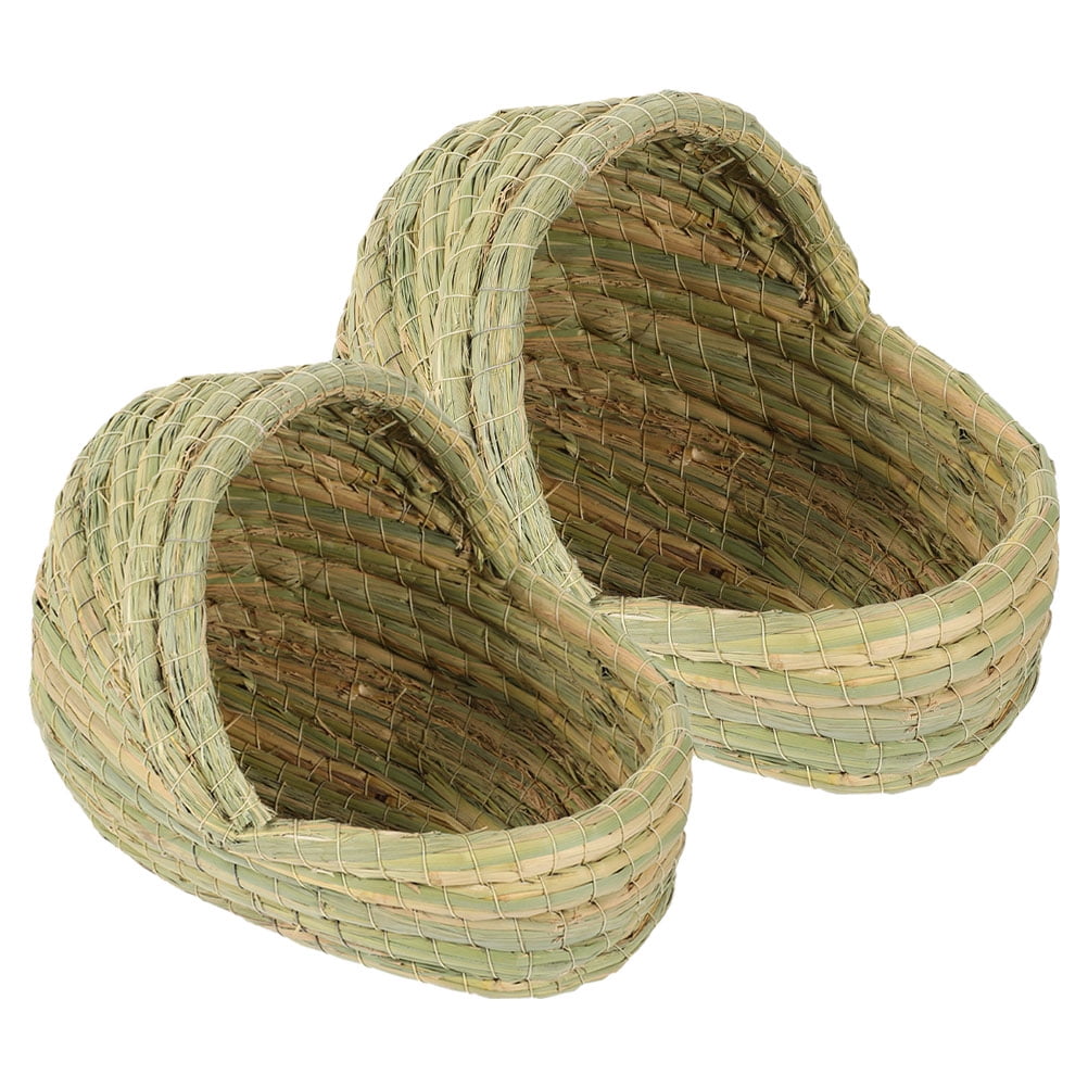 Baluue 2PCS Straw Bird's Straw Slipper Cozy Nest for Hamsters - Walmart.com