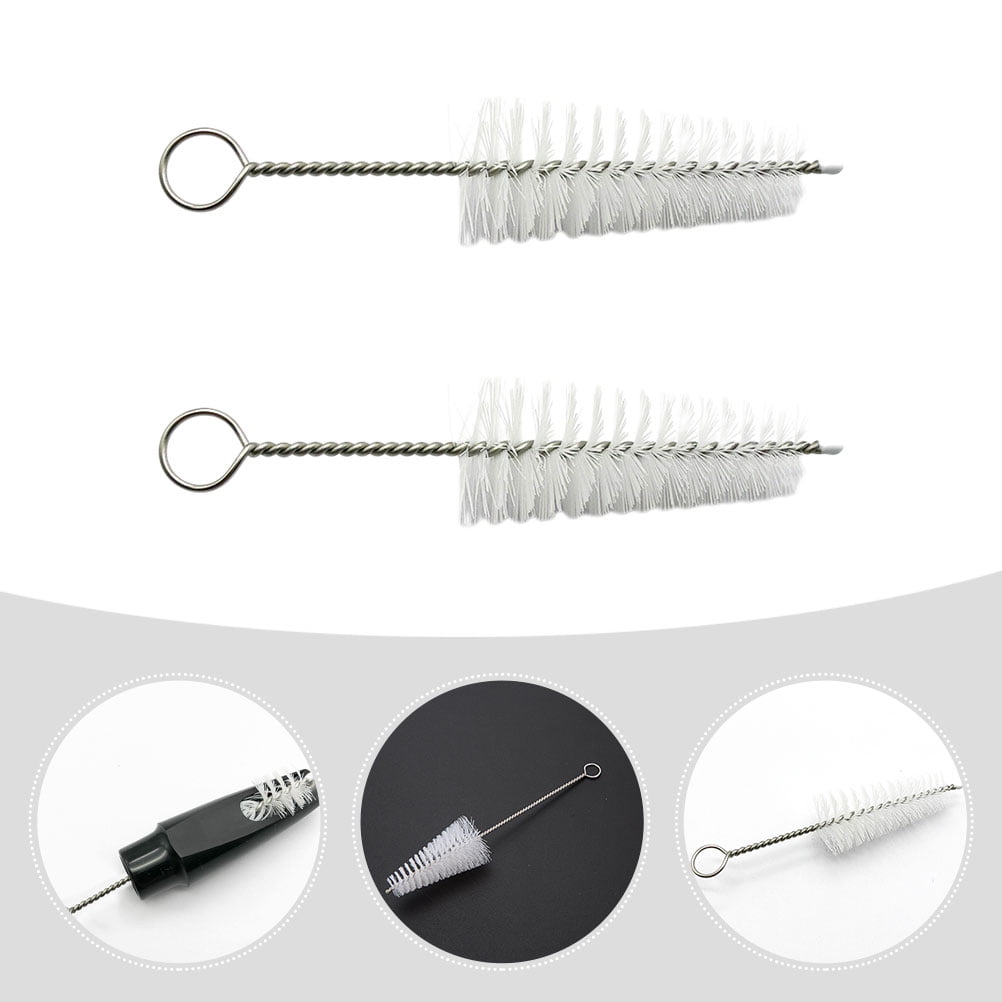 Baluue 2Pcs Durable Saxophone Sound Hole Brush with Nylon and Stainless ...