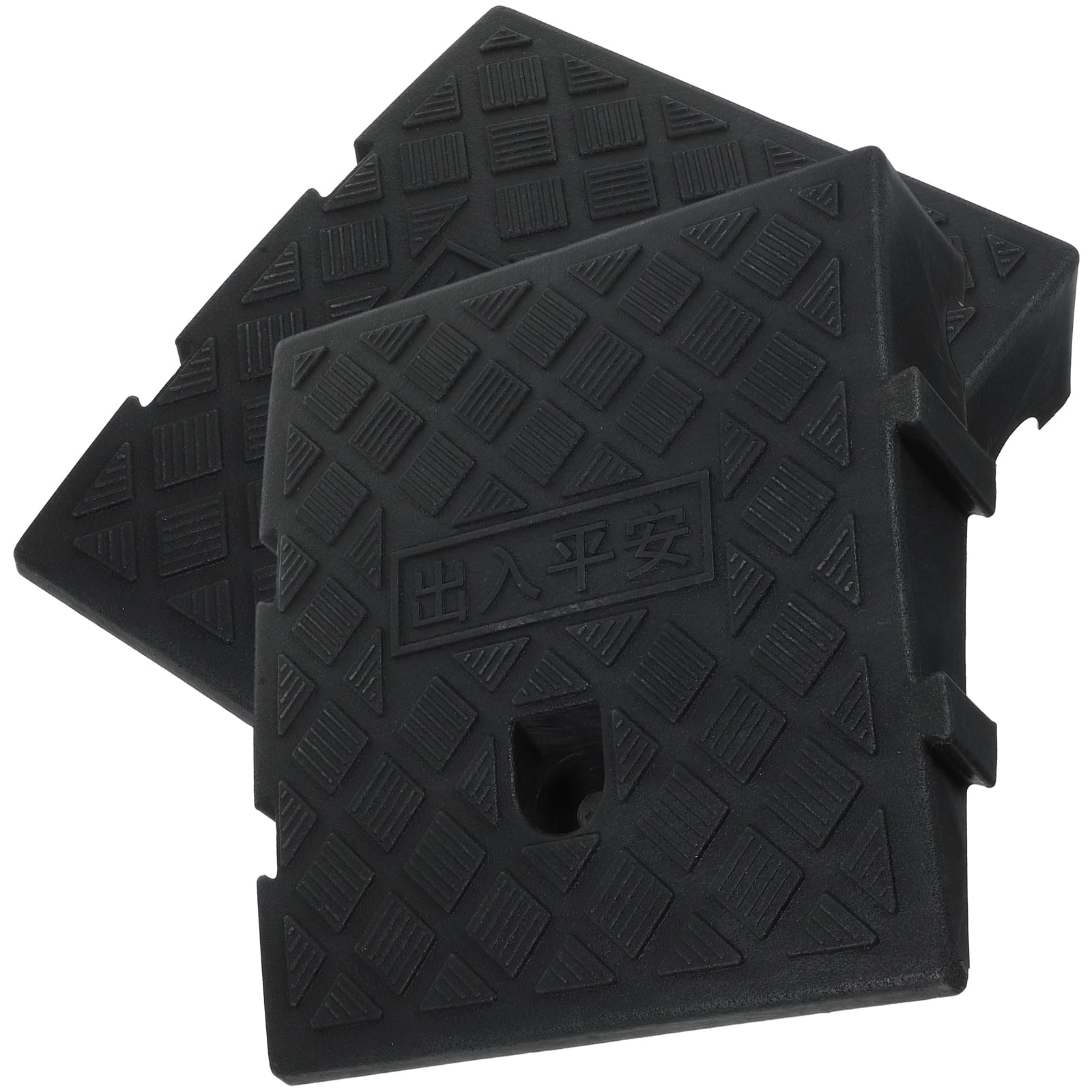 Baluue 2pcs Curb Ramp Threshold Ramp Heavy Duty Driveway Curb Ramp ...