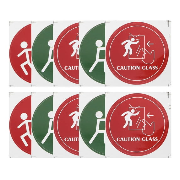 Baluue Push Warning Stickers Copper Sticker Assorted Color 36Pcs ...