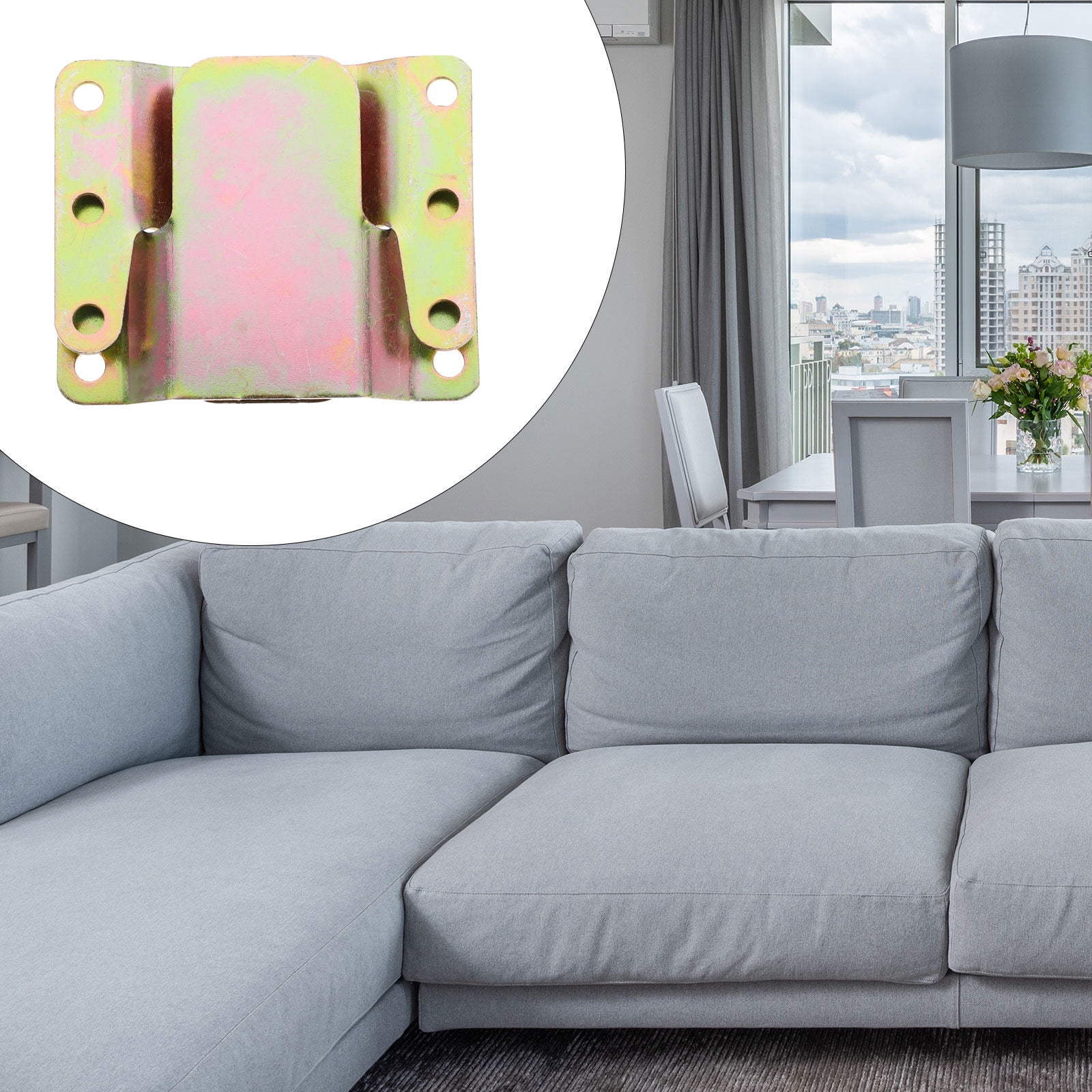 Baluue 4 Sets of Sectional Sofa Fasteners Iron Prevent Loosening for ...