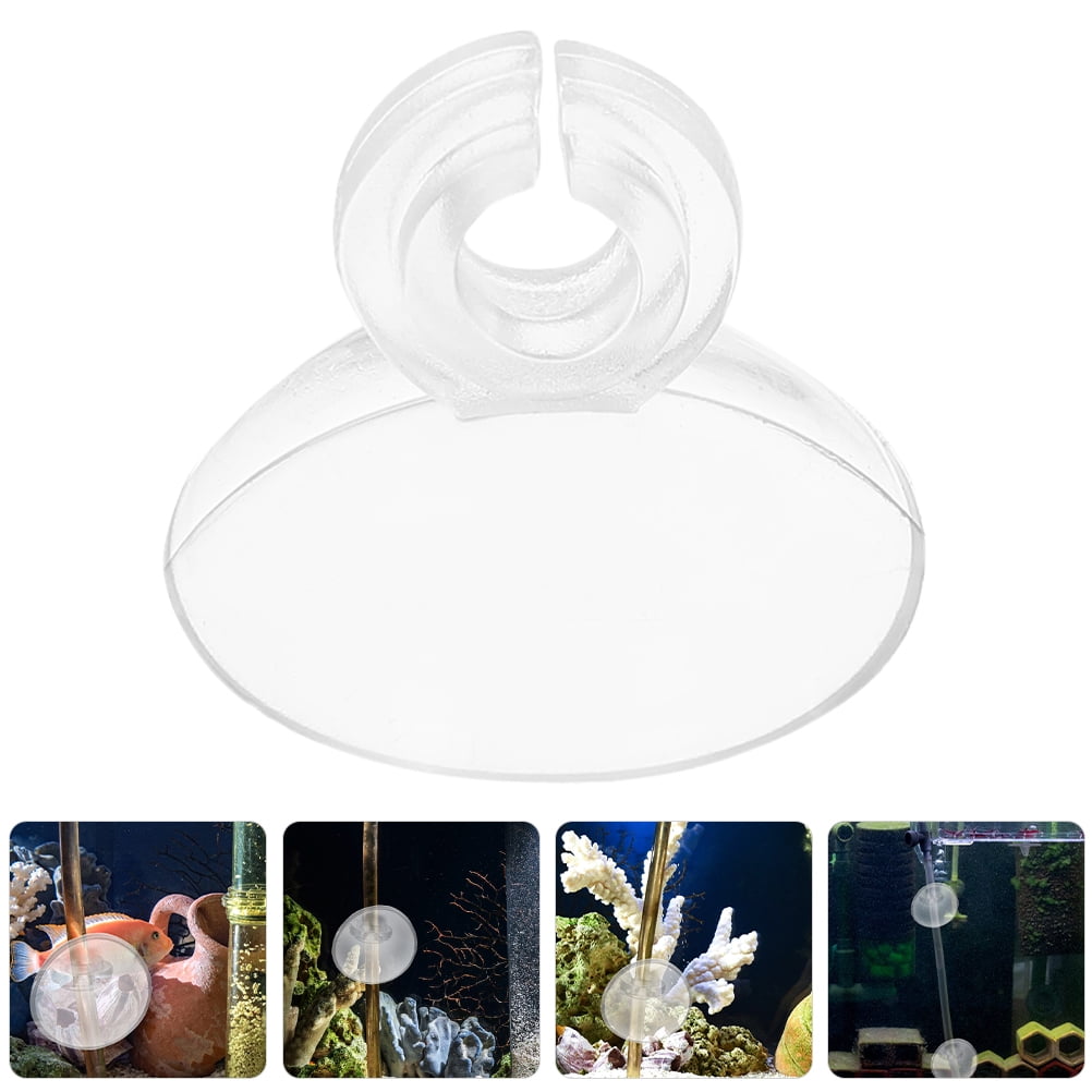 Baluue 40pcs Aquarium Suction Cups ABS Transparent Soft Buckle Design ...
