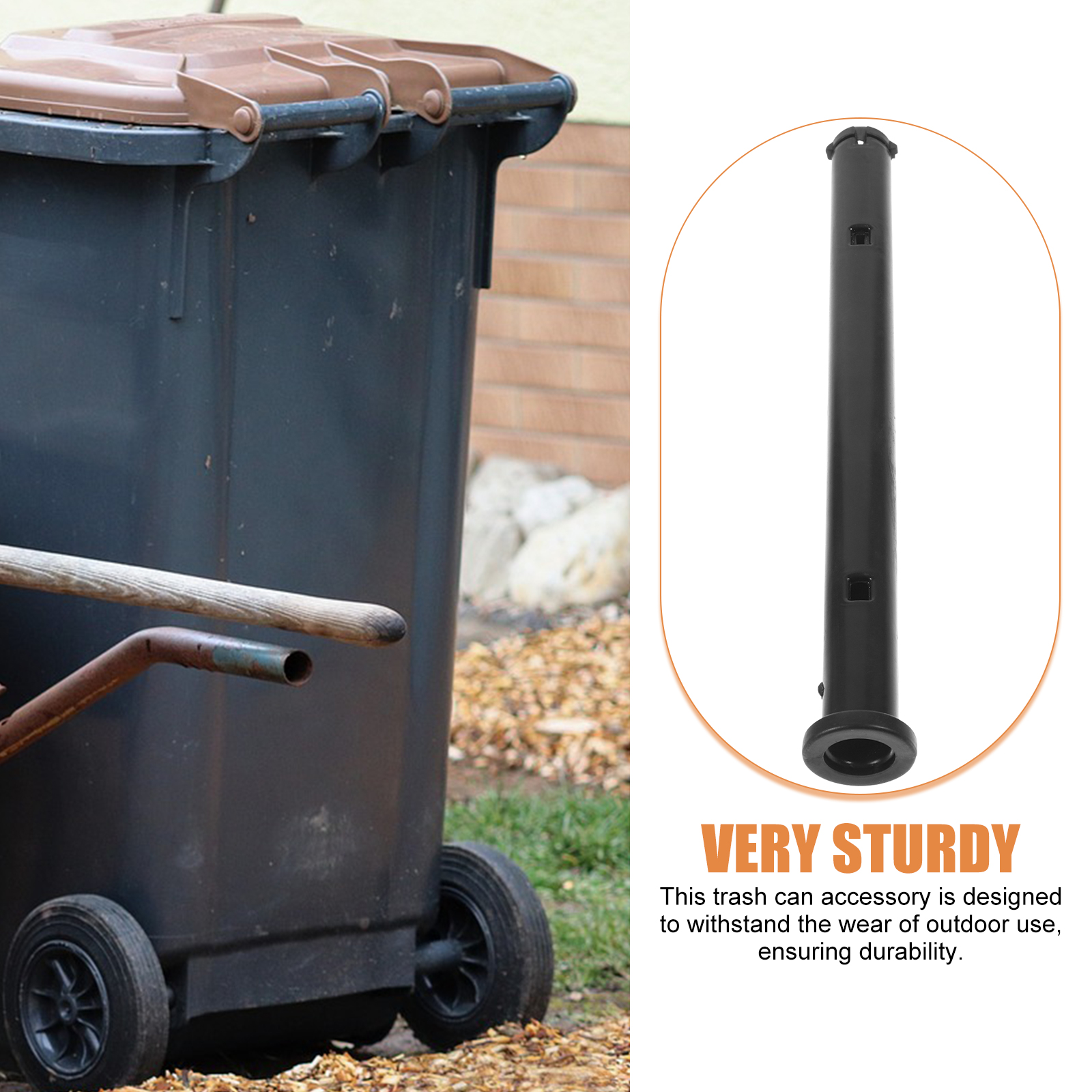 Baluue 4pcs Trash Can Lid Latch Outdoor Trash Can Lid Link Bolts ...