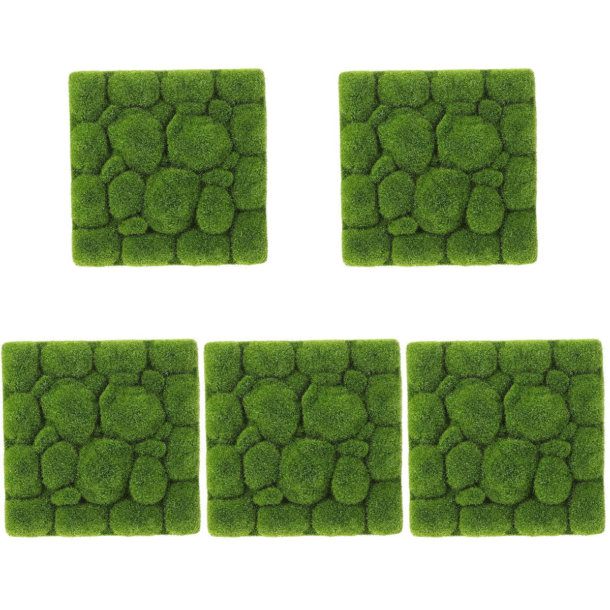 Baluue 5 pcs Simulation Moss Foams Board Green Plants Wall Decoration ...