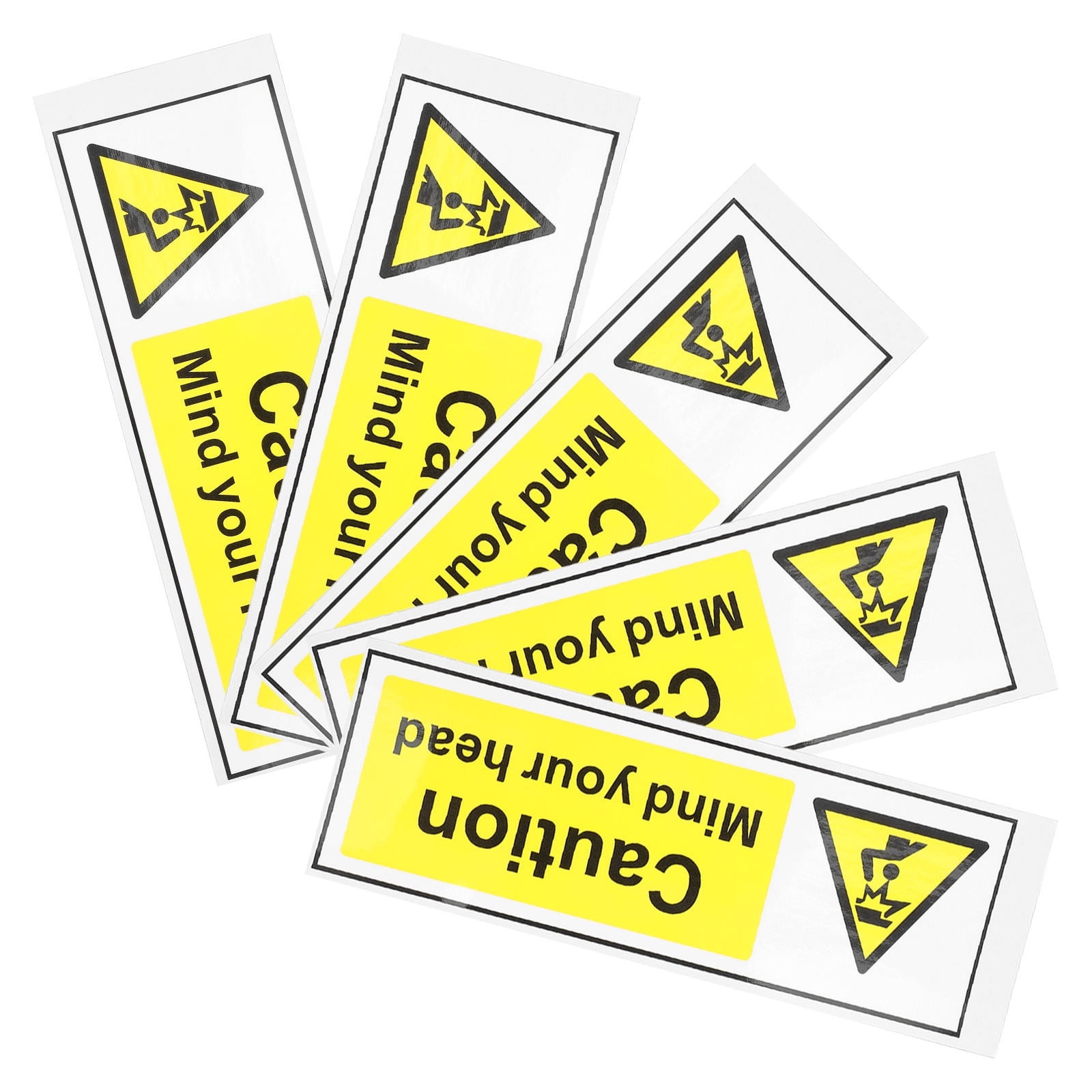 Baluue 5PCS Safety Sticker Warning Sticker Assorted Color Low Ceiling ...