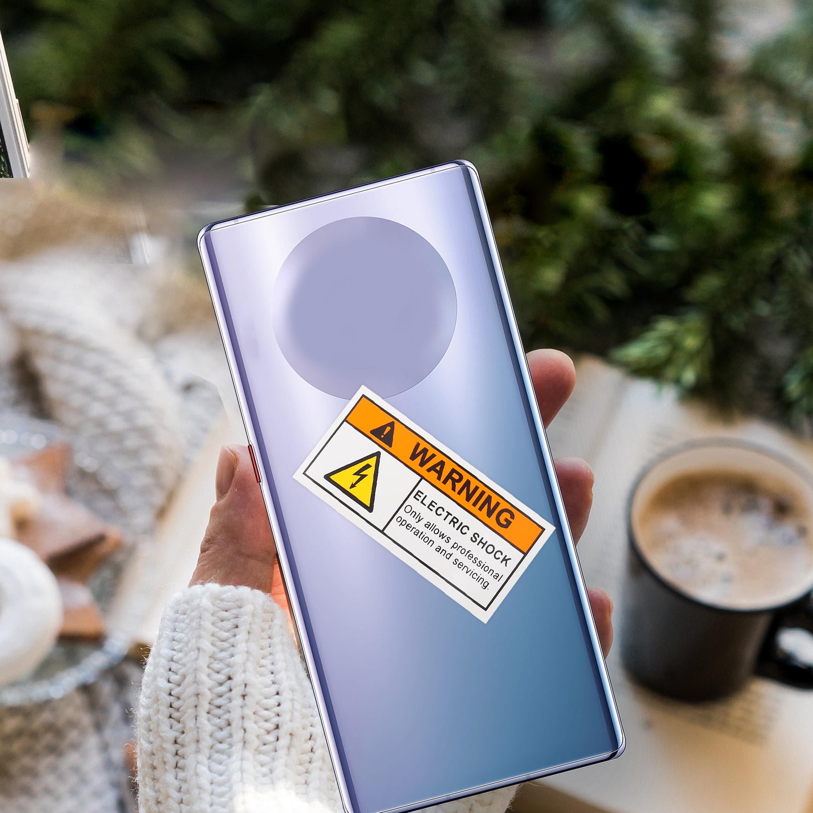 Baluue 5Pcs Warning Signs Sticker For Assorted Color Paper Safety ...