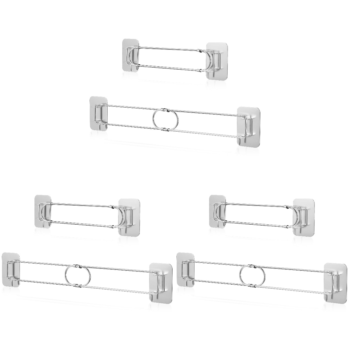 Baluue 6 Pcs Rv Shower Corner Storage Bar Corner Shower Shelves Bath ...