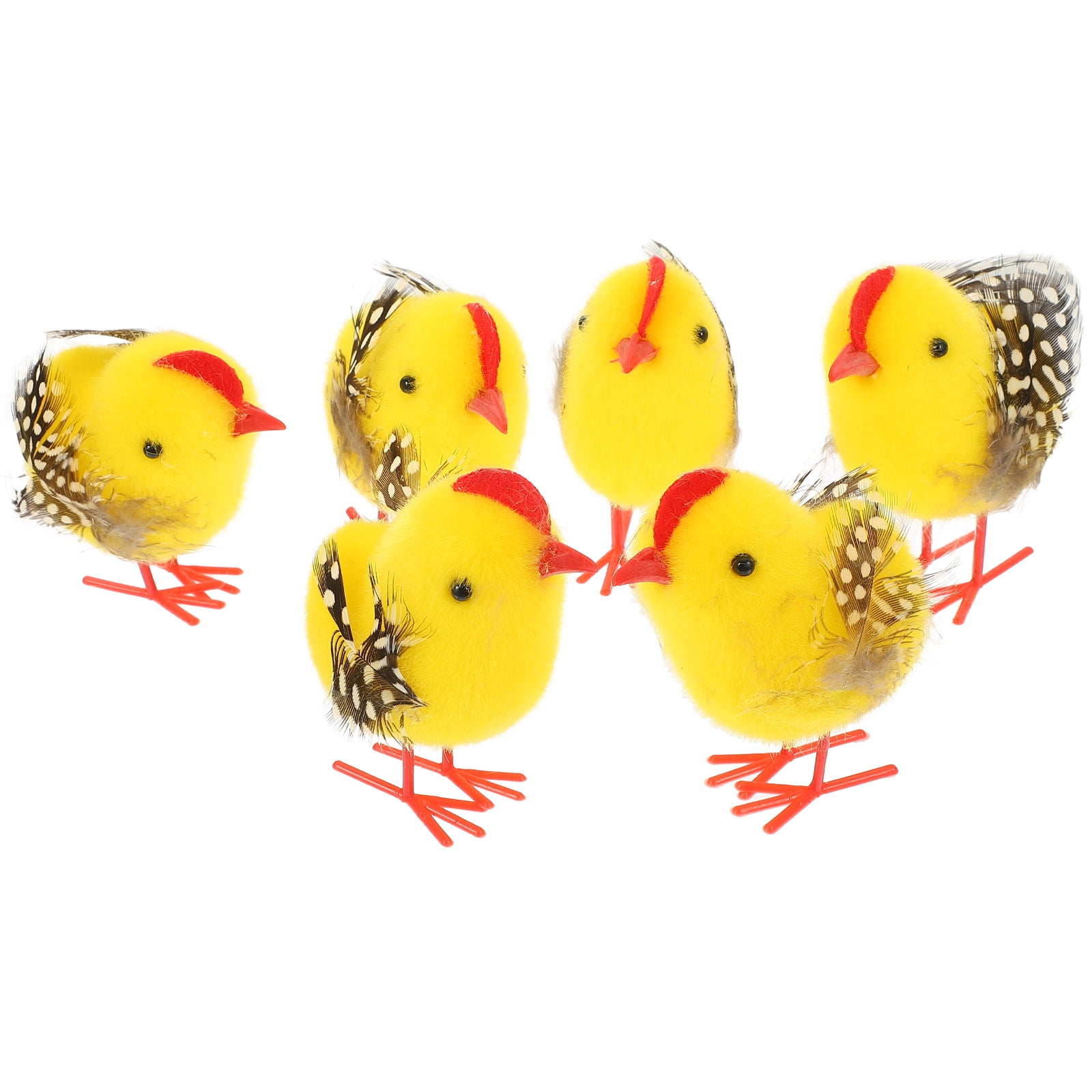 Baluue Chicken Figure Yellow 6Pcs - Walmart.com