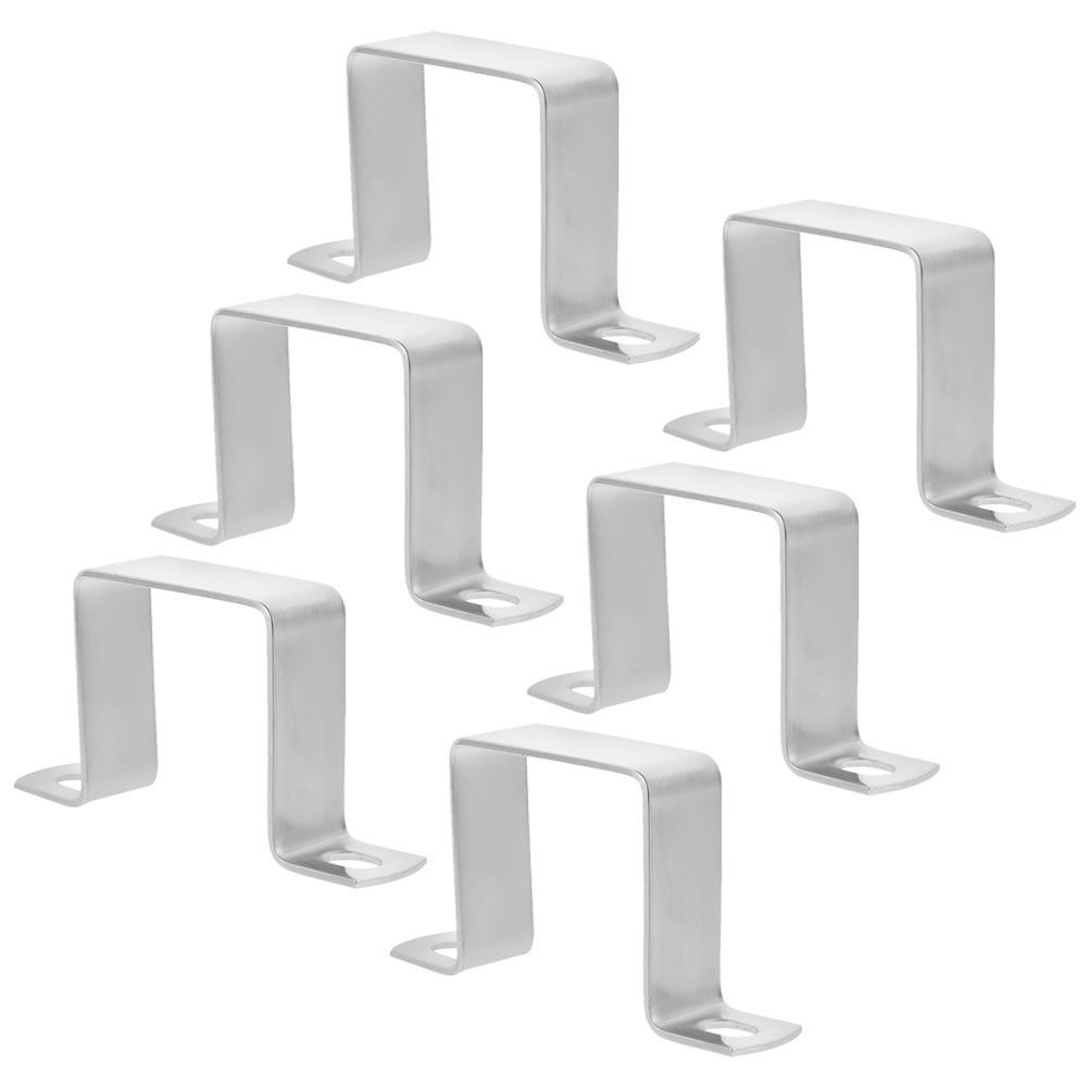 Baluue 6Pcs Weather Resistant Clamps Pipe Support Base Brackets ...