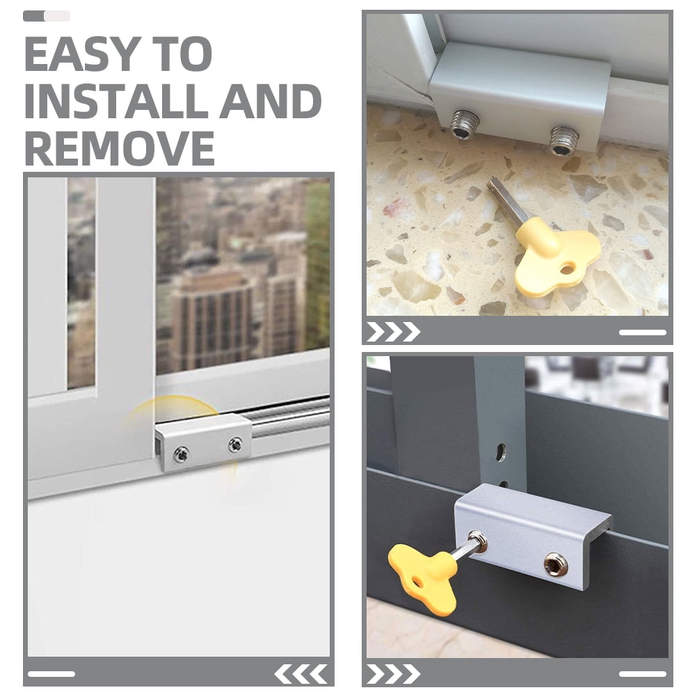 Baluue Families With Children Window Safety Locks Silver 6Pcs - Walmart.com