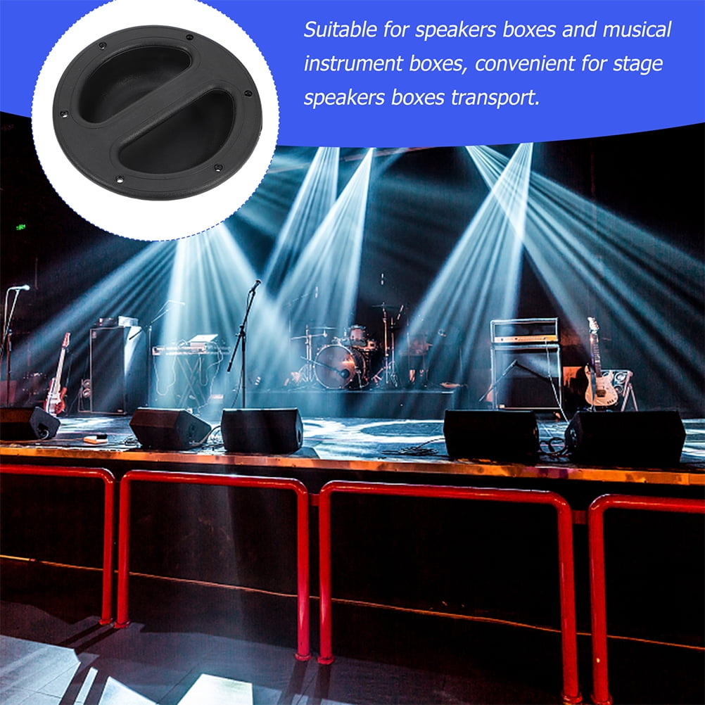 Baluue 8Pcs Stage Speaker Handles for Speaker Box Heavy Duty ABS Black ...