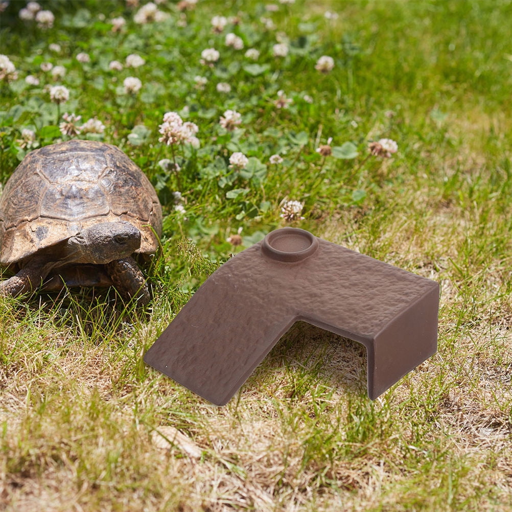 Baluue Basking Rock for Turtle Tank Ceramic Coffee 1Pcs - Walmart.com