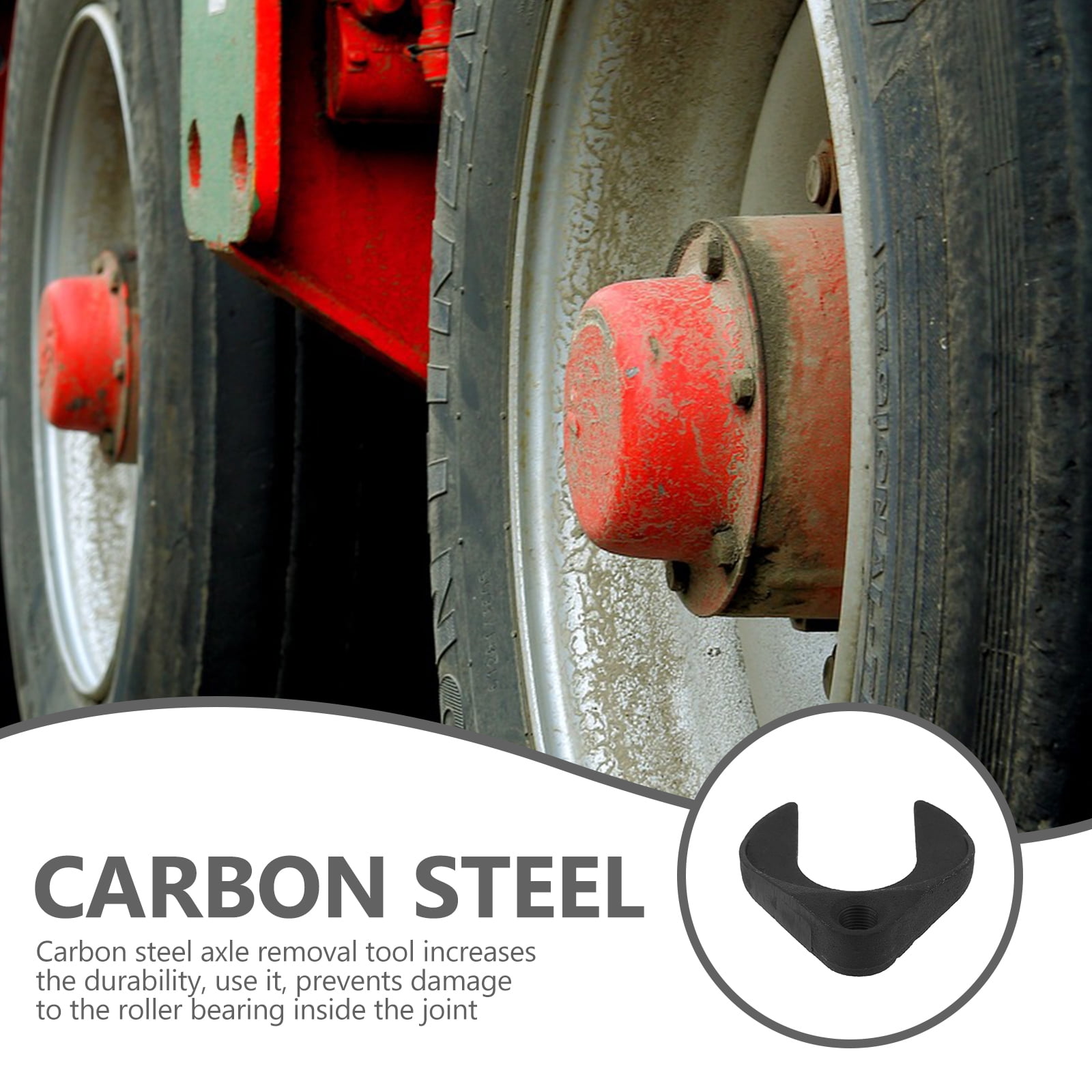 Baluue Motorcycle Front Axle Tool Carbon Steel Black 1Pcs Vehicle ...