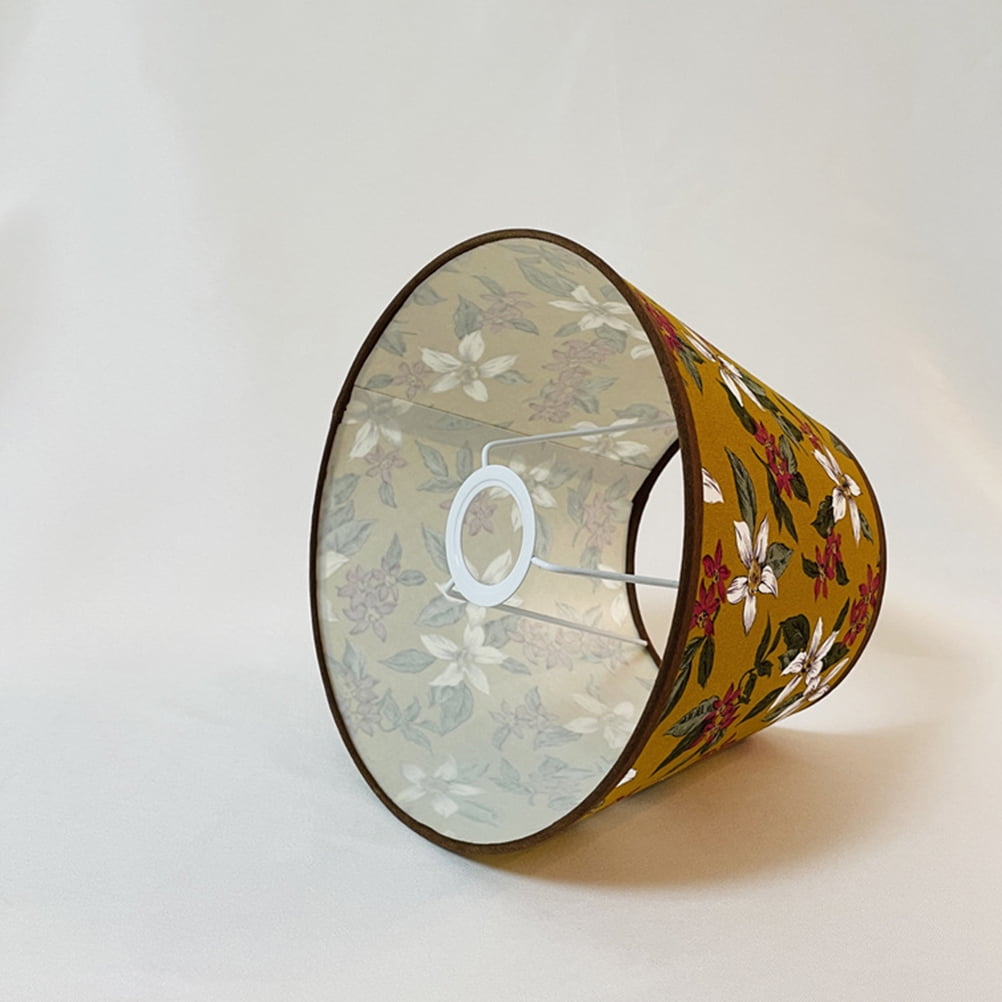 Baluue Cloth Lamp Shade Flower Lampshade Replacement Table Lamp Shade ...