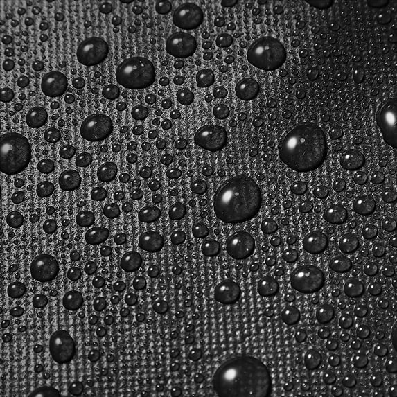 Baluue Fire Pit Cover Round Oxford Cloth Outdoor Protective Lid Black ...