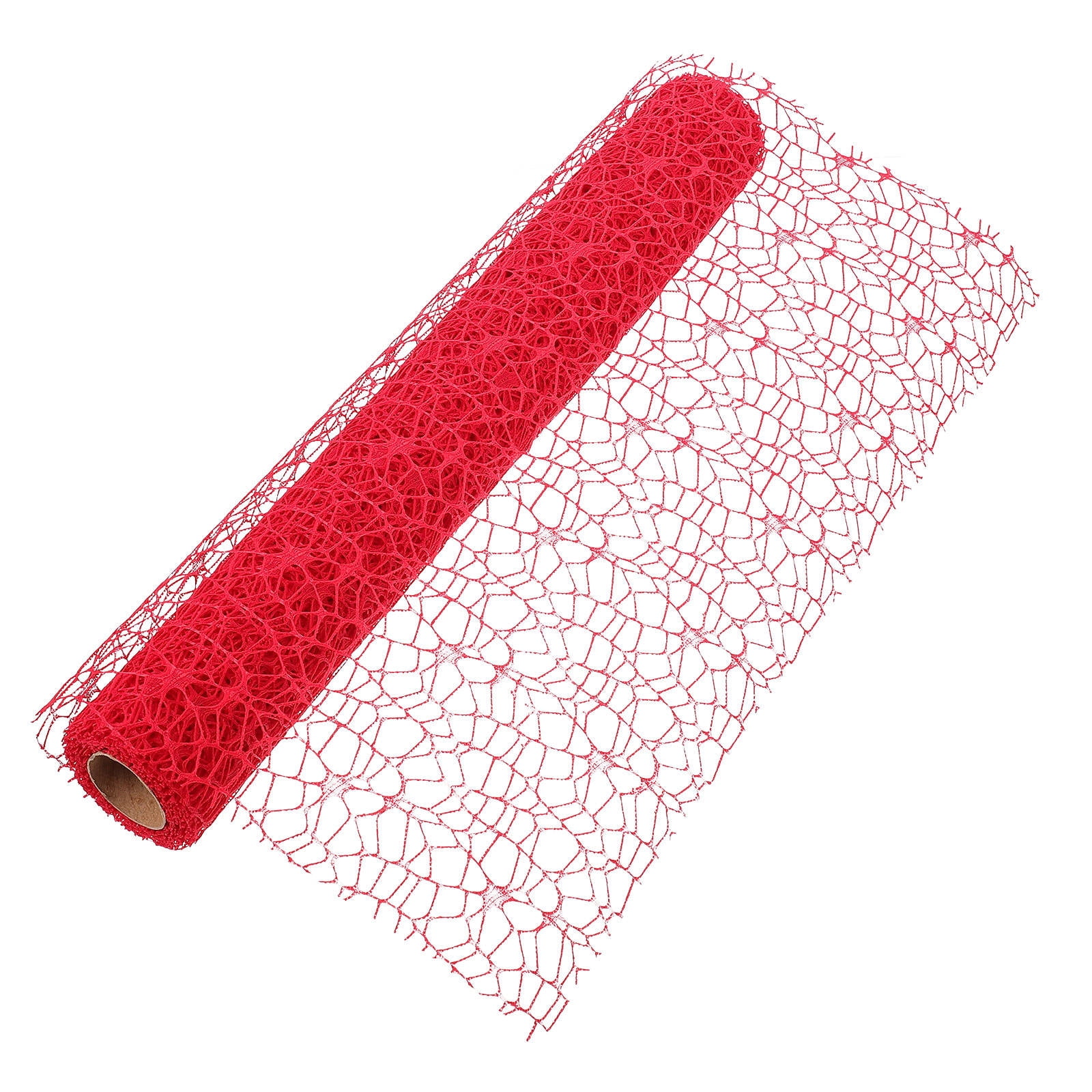 Baluue Red Flower Wrapping Mesh Durable Polyester for DIY Bouquet ...