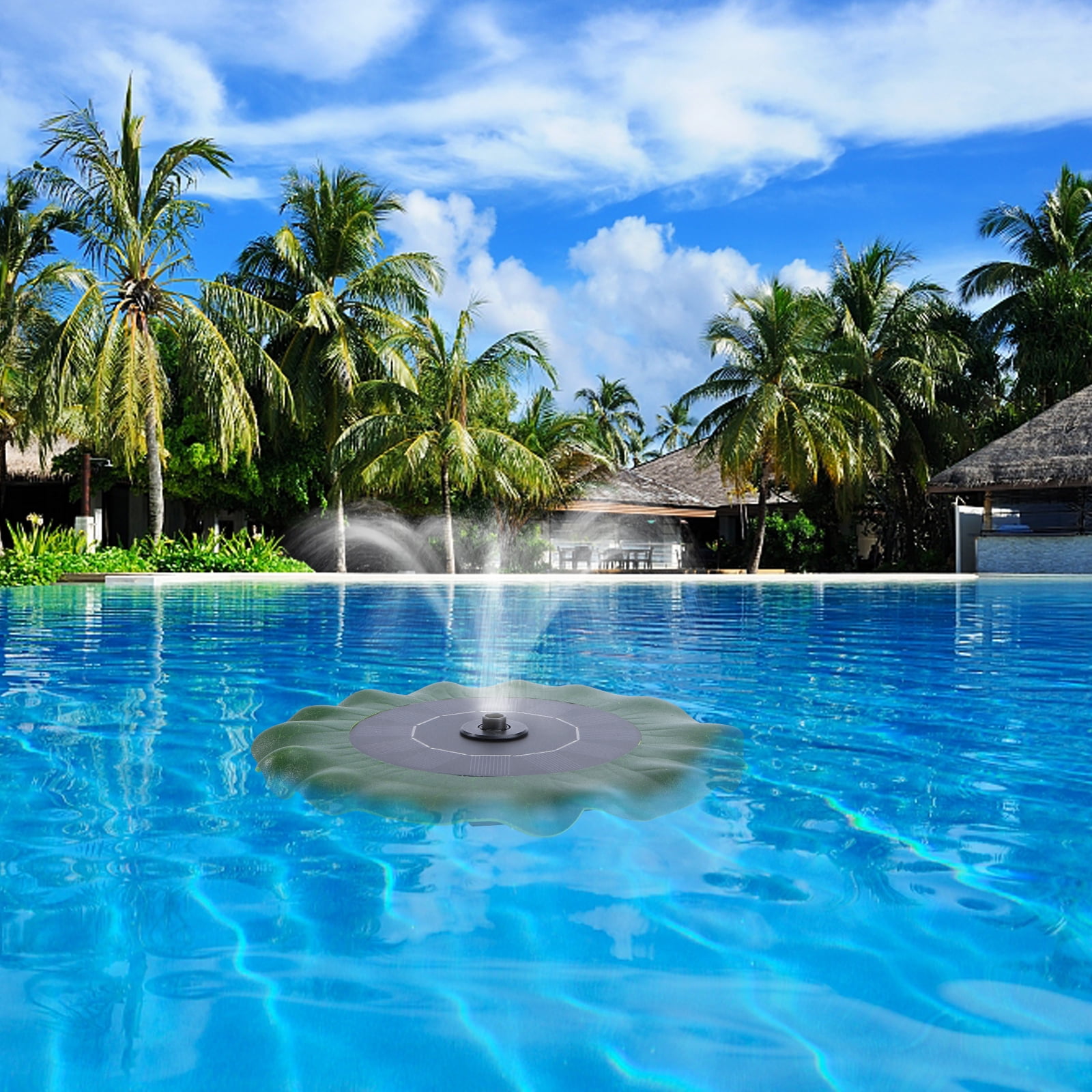 Lotus Leaf Solar Fountain Pump for Garden Decoration Runs Automatically ...