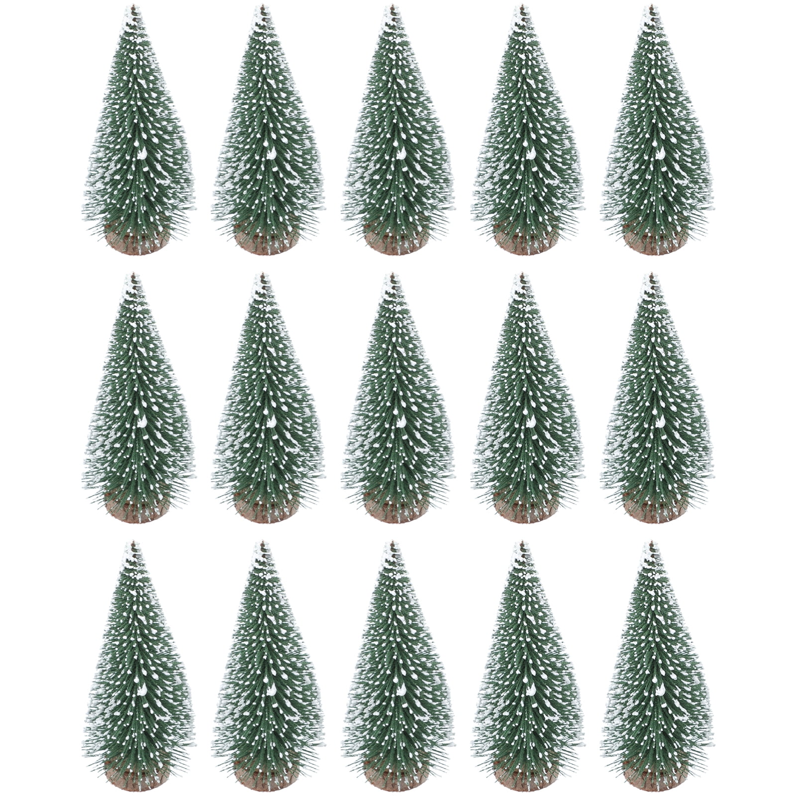 Baluue Mini Christmas Tree,15Pcs Mini Party Trees Christmas Trees White ...