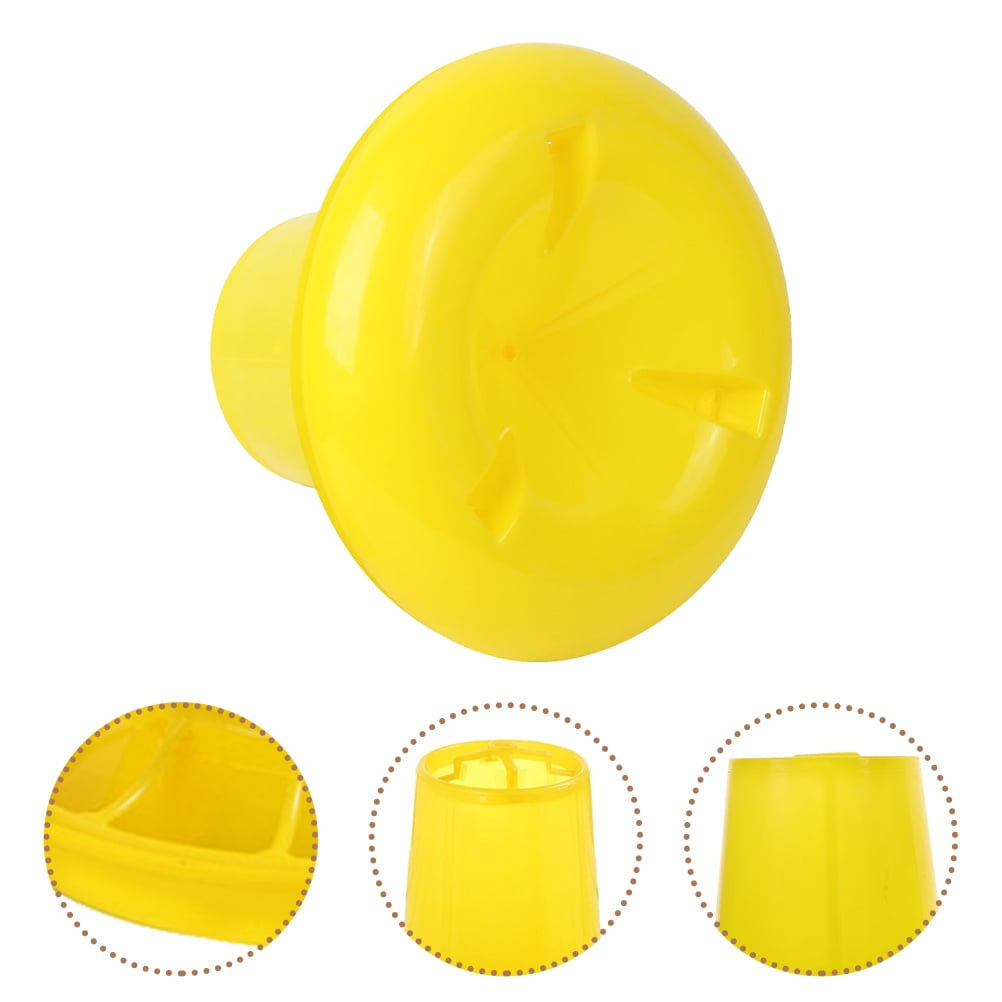 Baluue No Waste Poultry Feeding Containers Yellow Feeder for Chickens ...