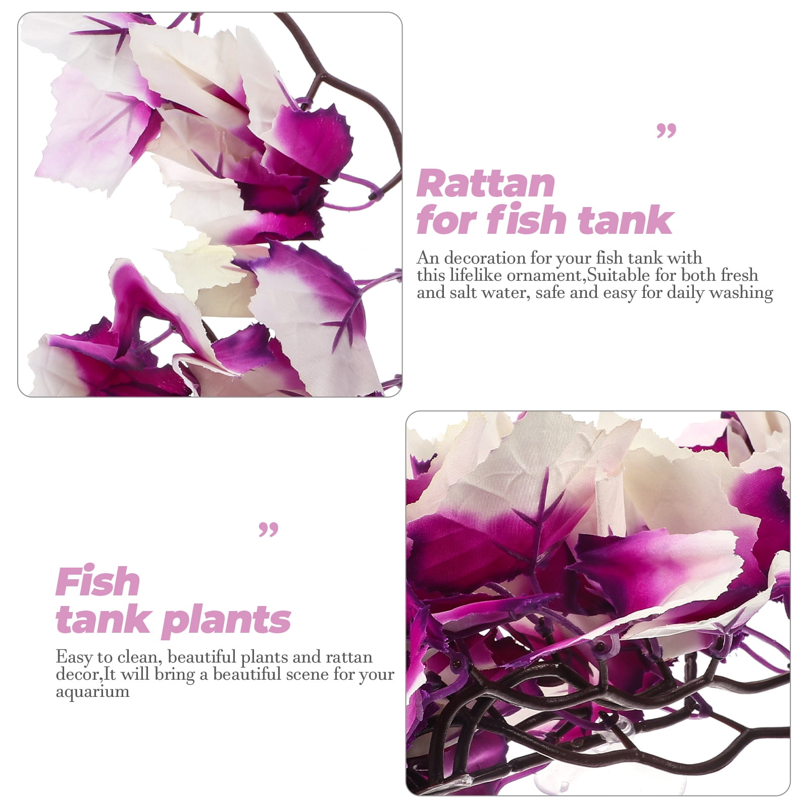 Artificial Fish Tank Aquarium Plan: Plastic Water Plant With Suction ...