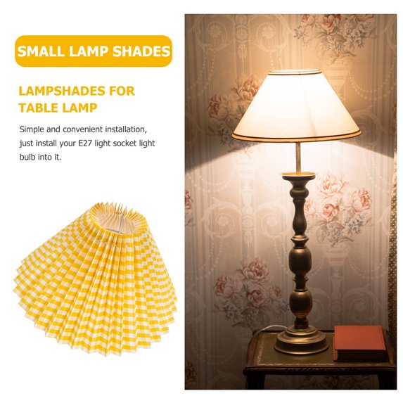 Baluue Small Lamp Shade Pleated Household Lamp Shade Desk Lamp ...
