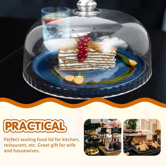 Baluue Transparent Acrylic Food Cover with Round Design for Kitchen ...