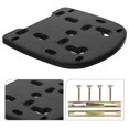 Baluue Universal Black Metal Rear Cargo Rack Base Plate with Anti Shake ...