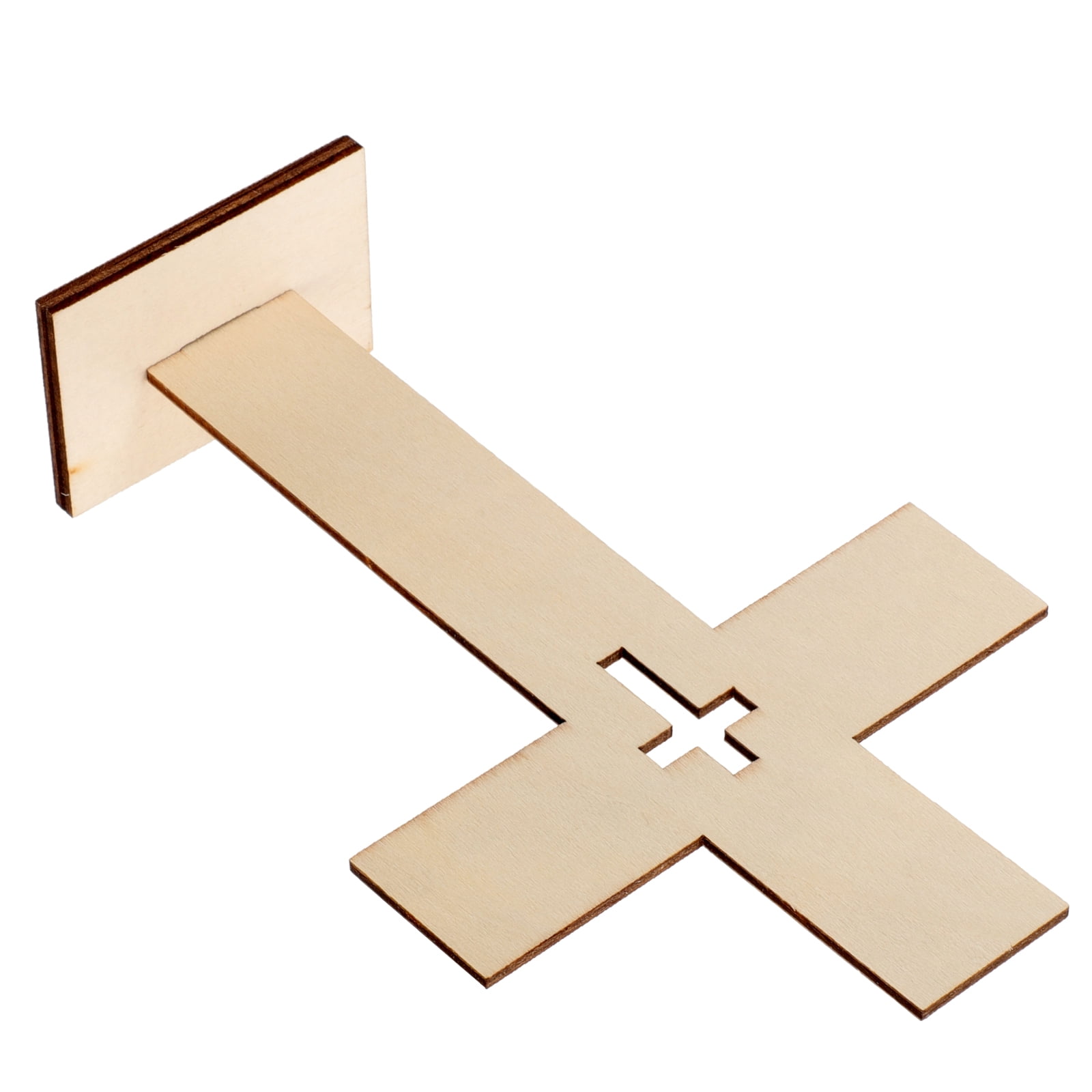 Baluue Wooden Crosses for Crafts,10Pcs Wooden Cross Garniture Wooden ...