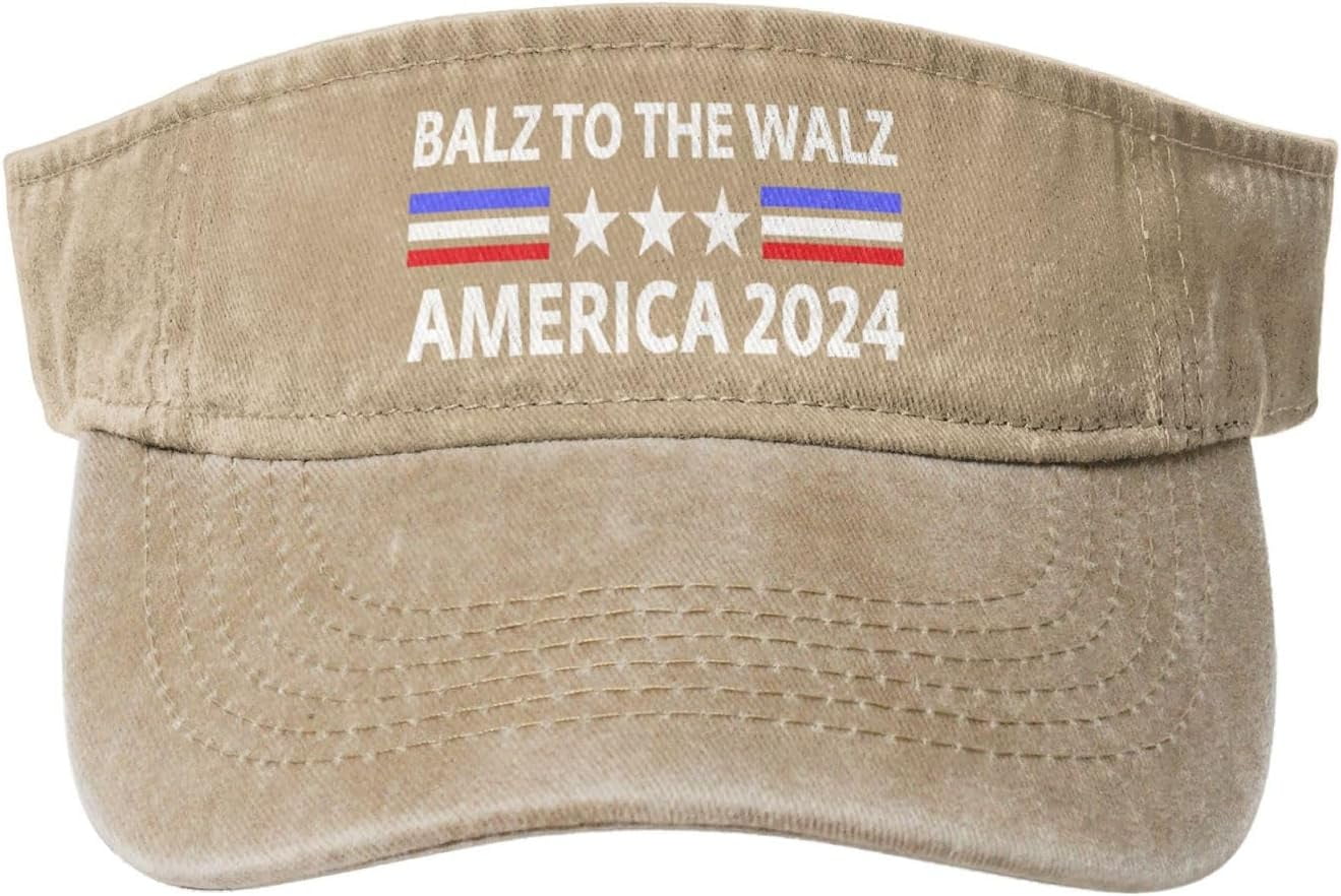 Balz to The Walz America 2024 Sun Visor Hat Women Men Funny Kamala ...