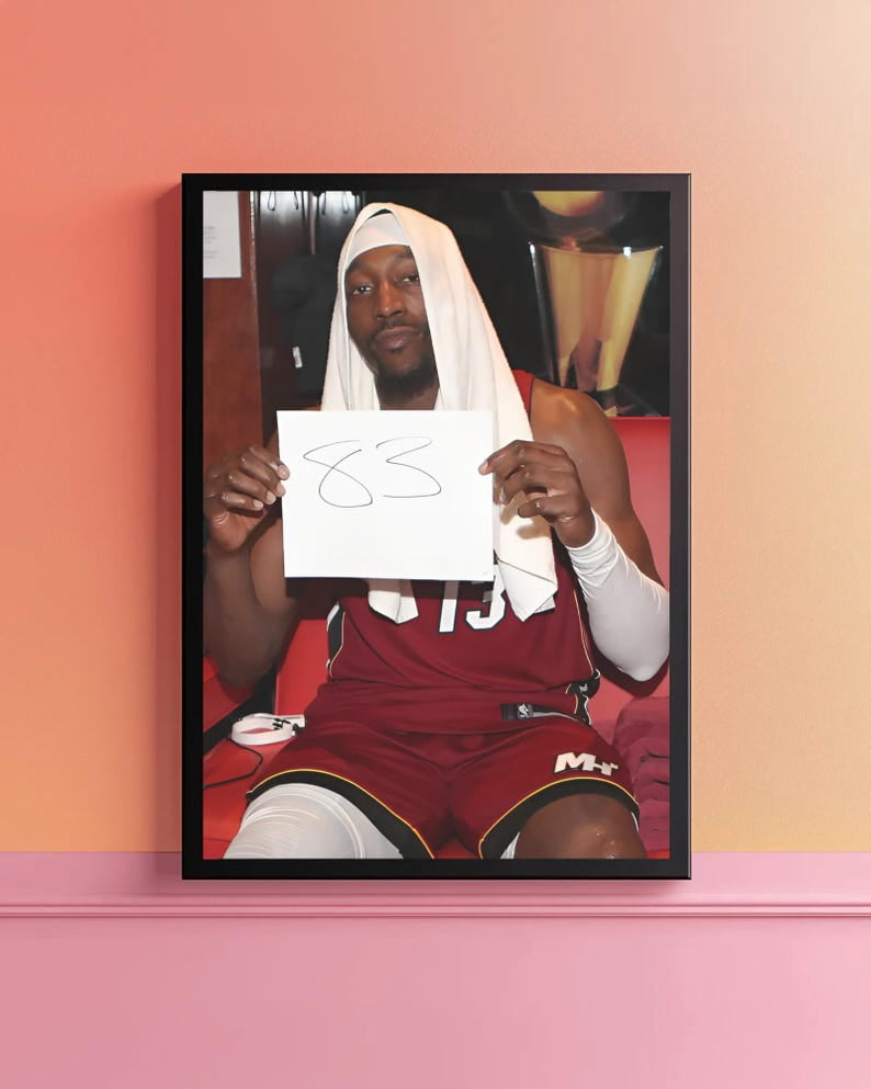 Bam Adebayo 83 Point Game Poster - Miami Legendary Game Art Print ...