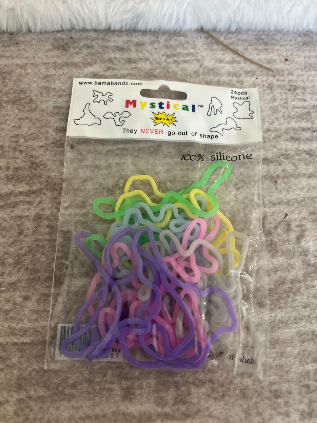 Bama Bandz Silly Bands Mystical Glow Bands Shapes Elastic Bracelets ...