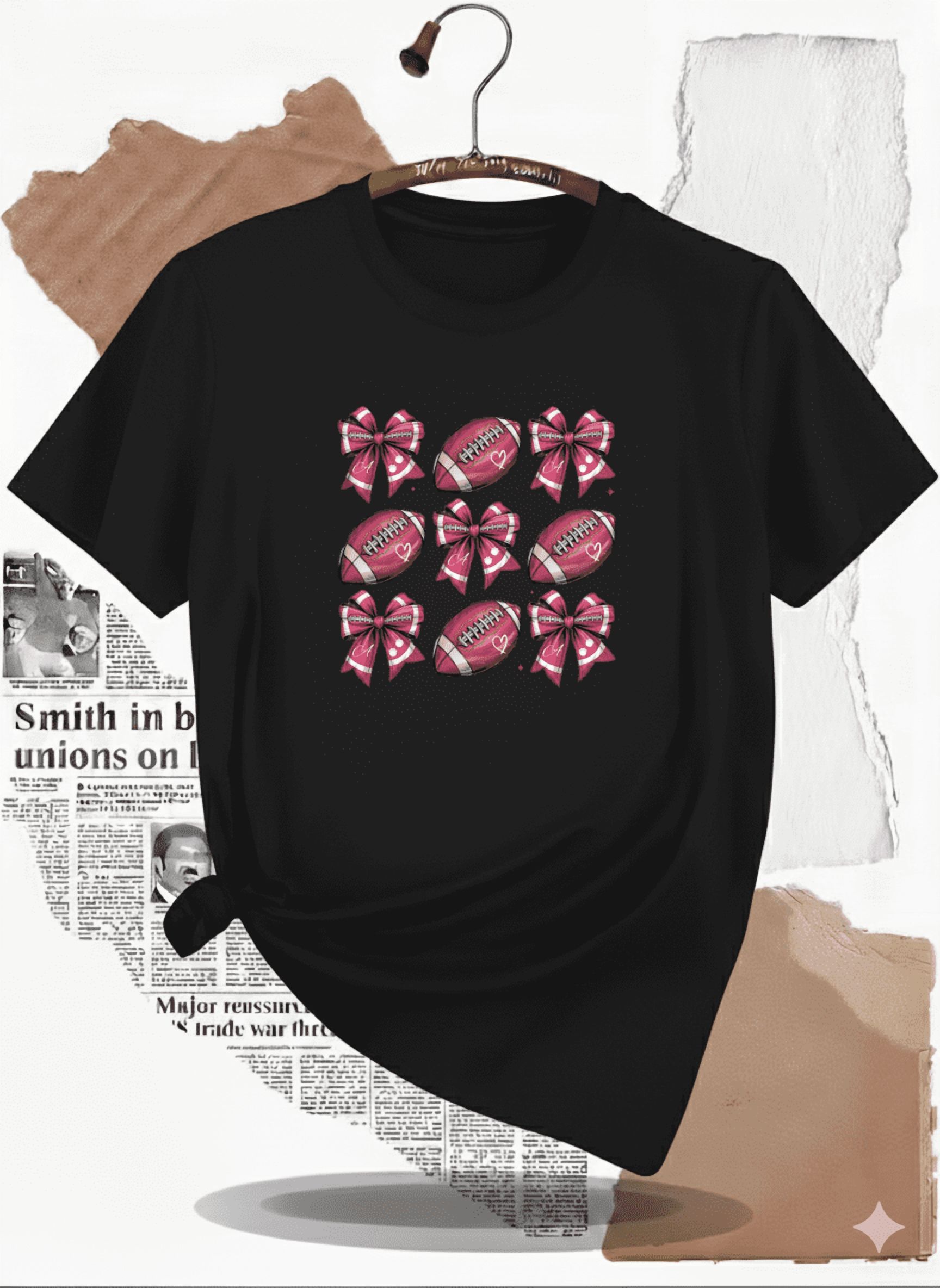 Bama Roll Tide Football Bow Graphic Unisex T-Shirt Retro Game Day Cheer ...