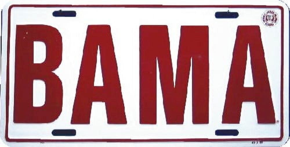 Bama (block letters) embossed metal auto tag - Walmart.com