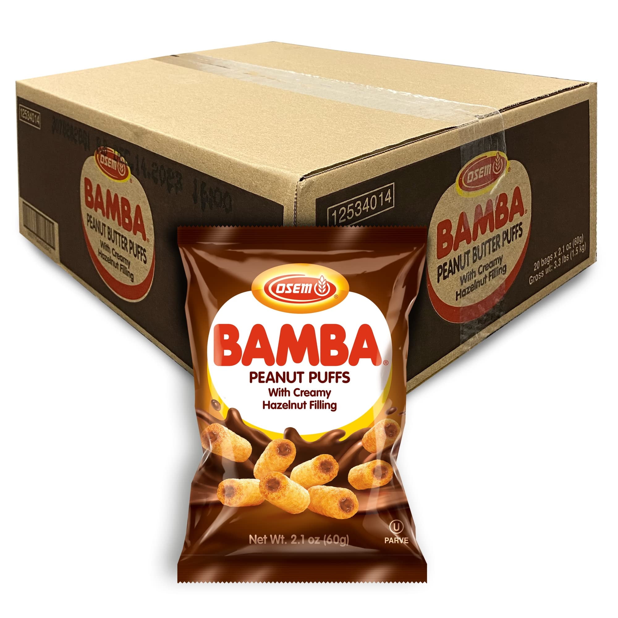 Bamba Hazelnut Cream Peanut Butter Snacks All Natural Peanut Butter PB ...