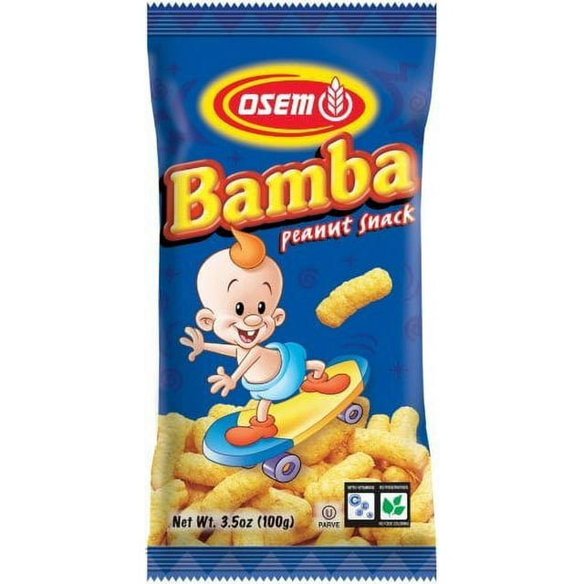 Osem Bamba Peanut Butter Snacks, All Natural Puffy Flavor Corn Puff ...