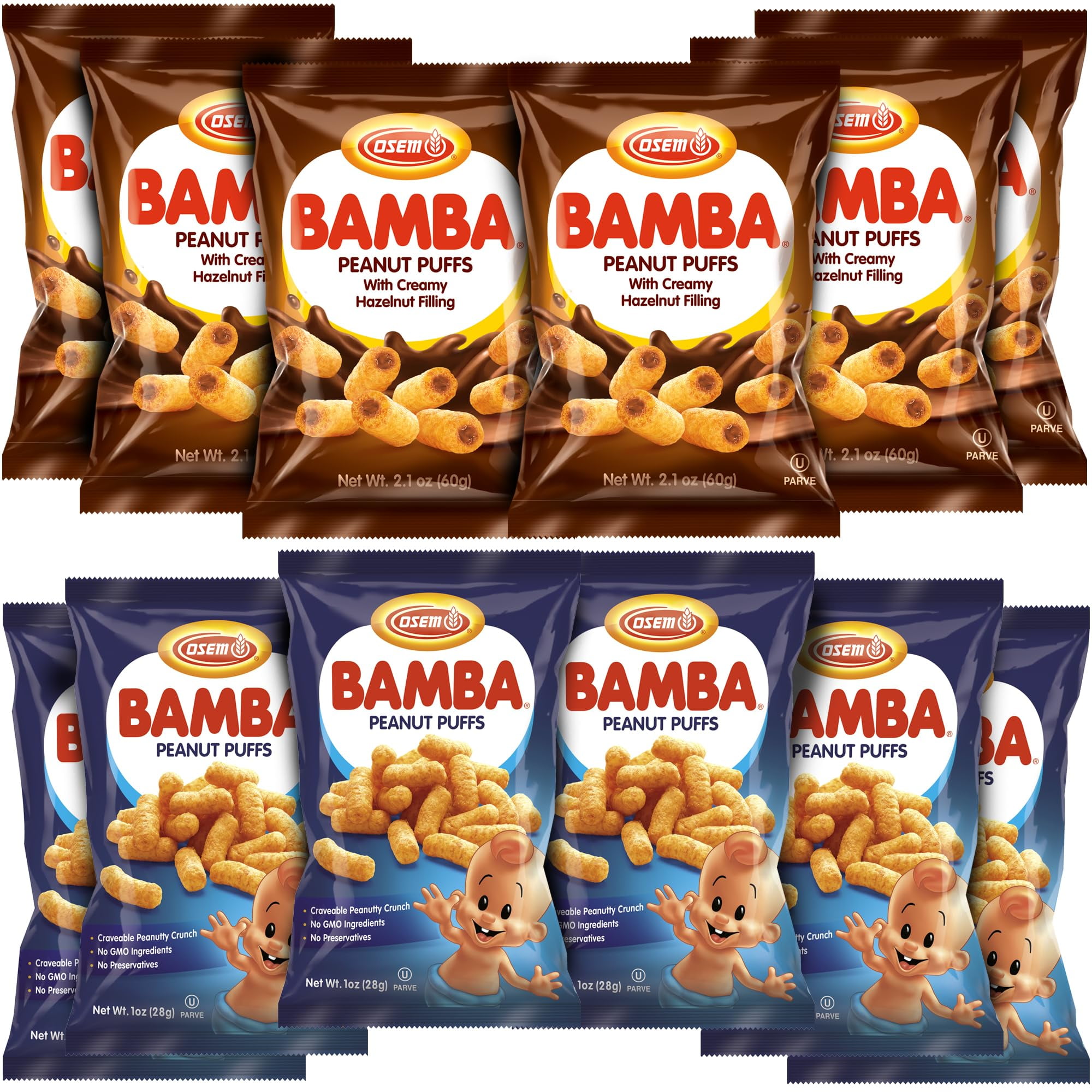Bamba Peanut Butter Snacks DNF2 All Natural Peanut Butter PB Corn Puffs ...